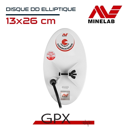Disque elliptique de 26x13 cm pour le détecteur Minelab GPX
